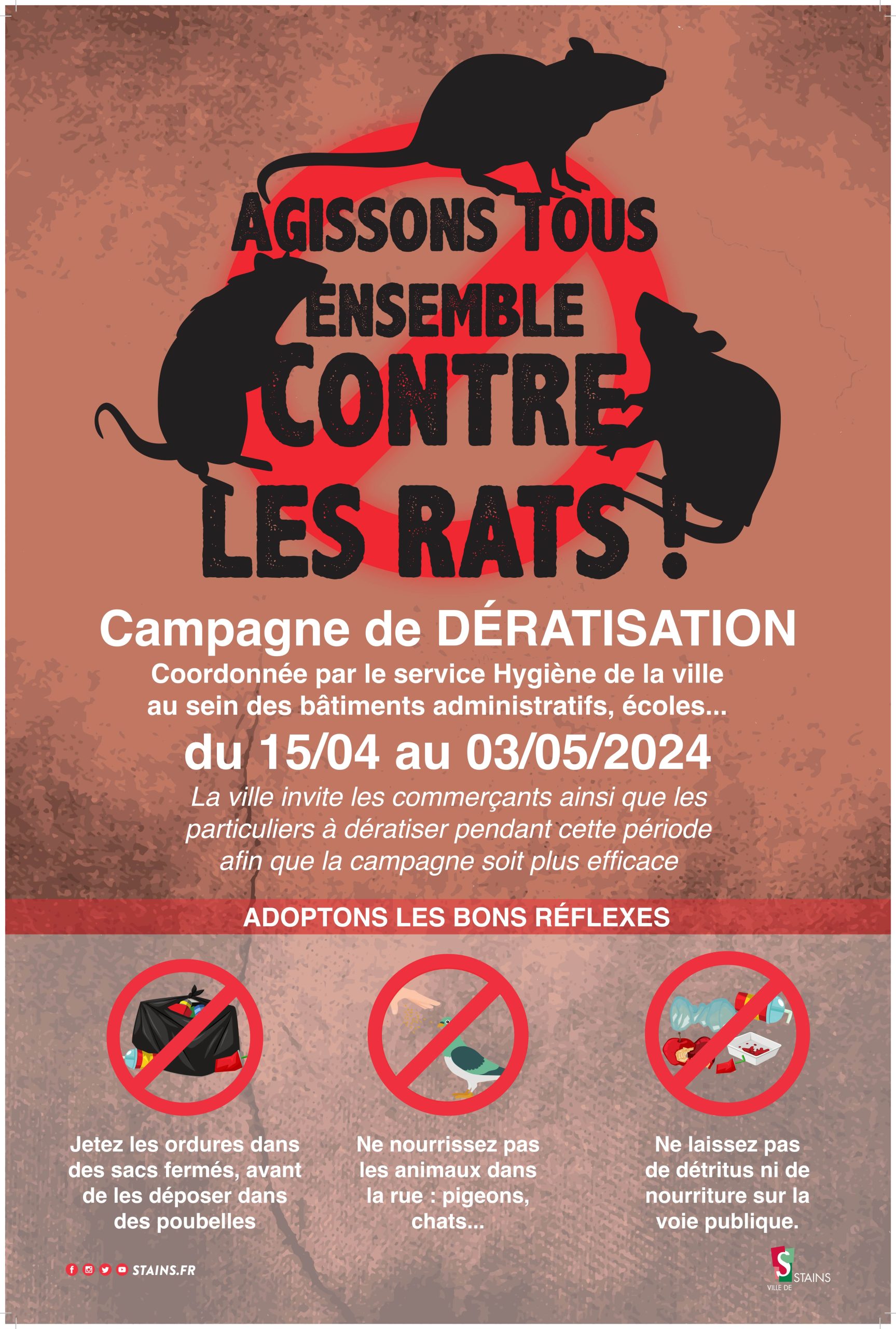 Campagne de dératisation - Ville de Stains